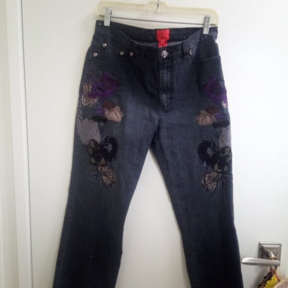 V Cristina | Jeans | V Cristina Floral Jeans | Poshmark